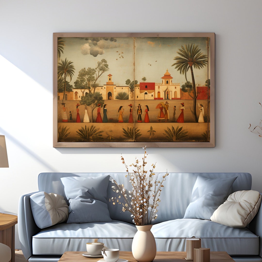 Vintage Mexican Mural Digital Download: Cinco De Mayo Samsung - Etsy