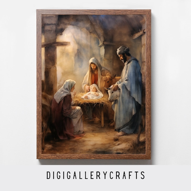 Nativity Print - Etsy
