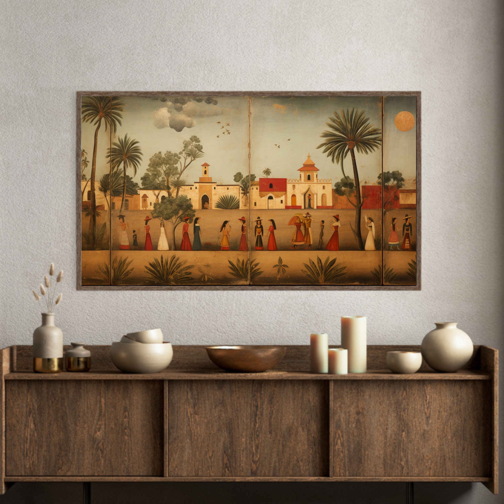 Vintage Mexican Mural Digital Download: Cinco De Mayo Samsung Frame TV ...