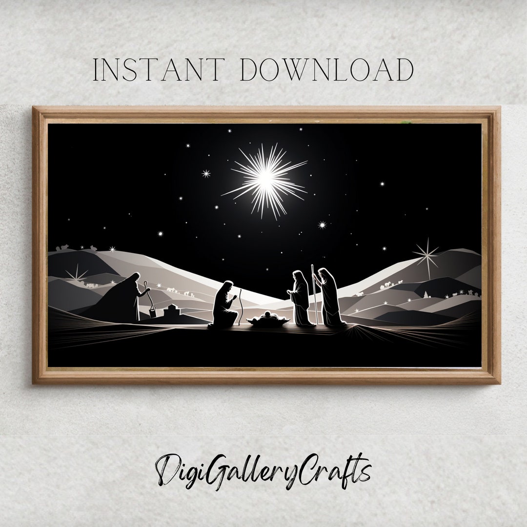 Samsung Frame TV Art | Nativity Scene, Manger Scene | Frame TV 4k Art ...