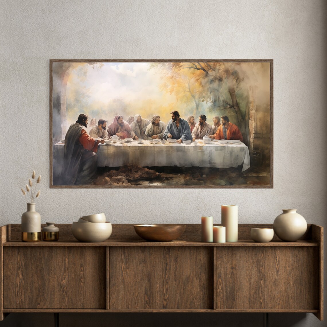 Last Supper Landscape for Samsung Frame TV | 4k Digital Art | Christian ...