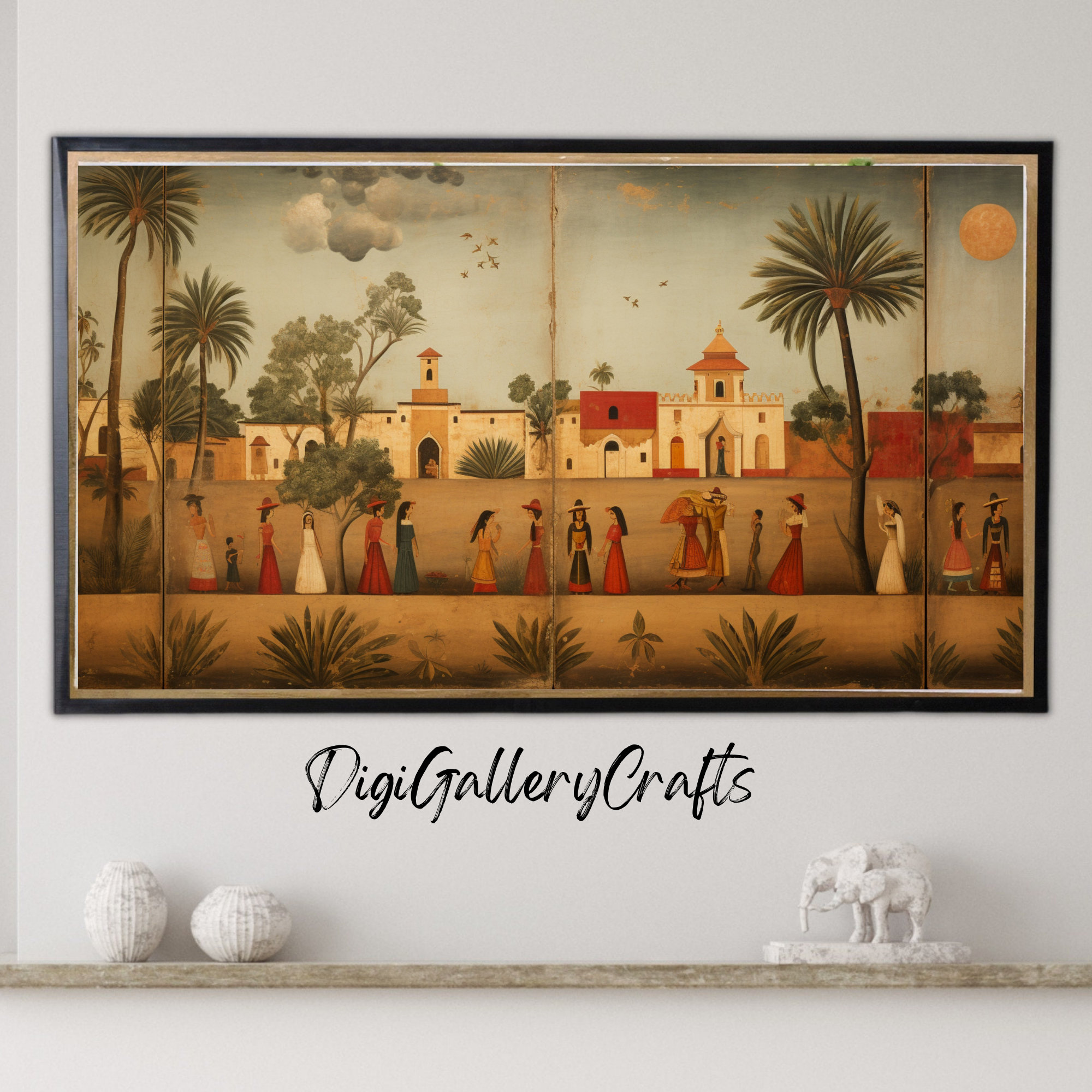 Vintage Mexican Mural Digital Download: Cinco De Mayo Samsung Frame TV ...