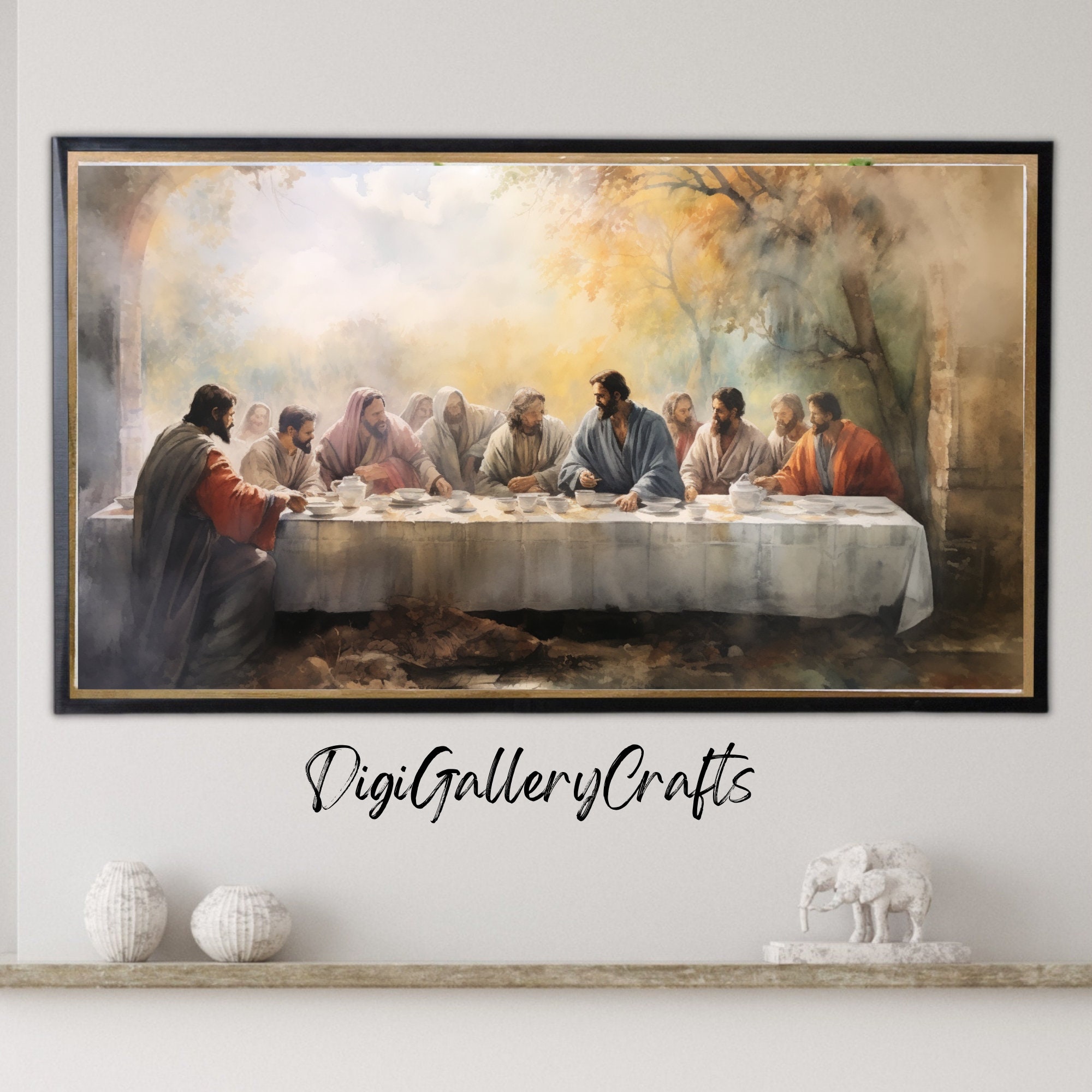 Last Supper Landscape for Samsung Frame TV 4k Digital Art Christian ...