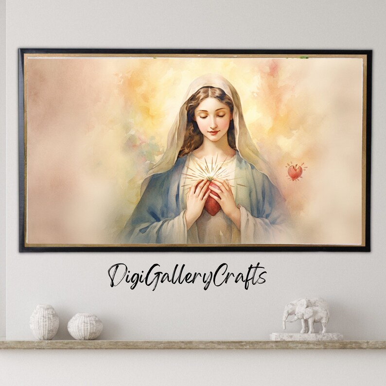 Samsung Frame TV Art Immaculate Heart of Mary Frame TV 4k Art Digital ...