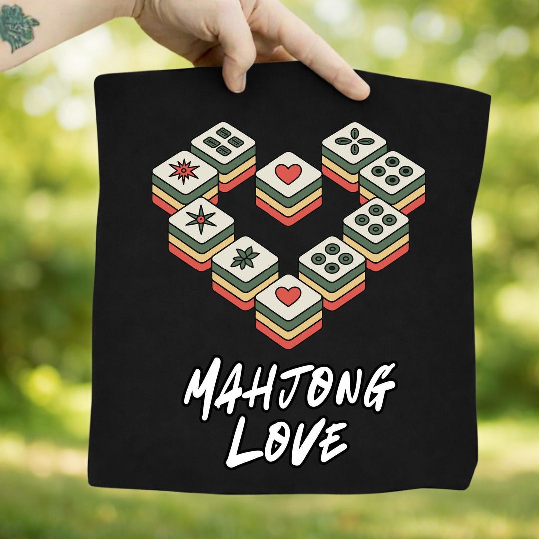 Mahjong Love SVG | Cute Mahjong Tiles Arranged in a Heart Shape ...