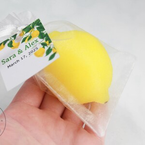 Bridal Shower Favors 30 Bars Lemon Soap With Custom Tag, Lemon Shower ...