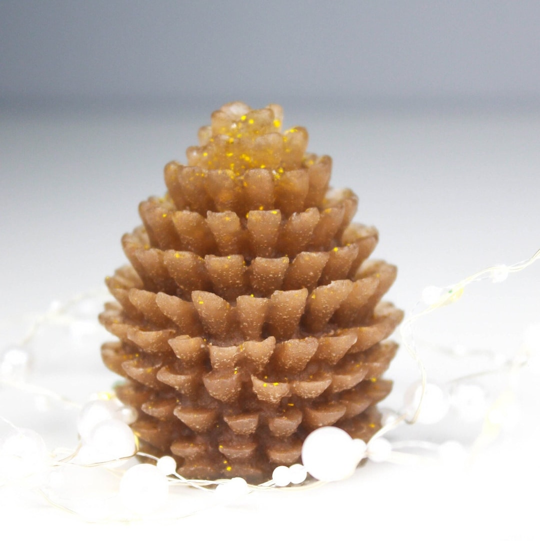 Christmas Pine Cone Soap: Personalized Tag, Pine Scented Favor - Etsy