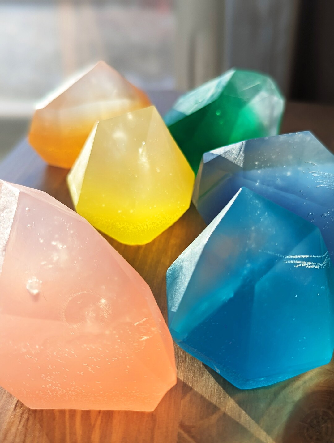 Crystal Soap Bar Favor: Vegan Glycerin Artisan Soap - Etsy