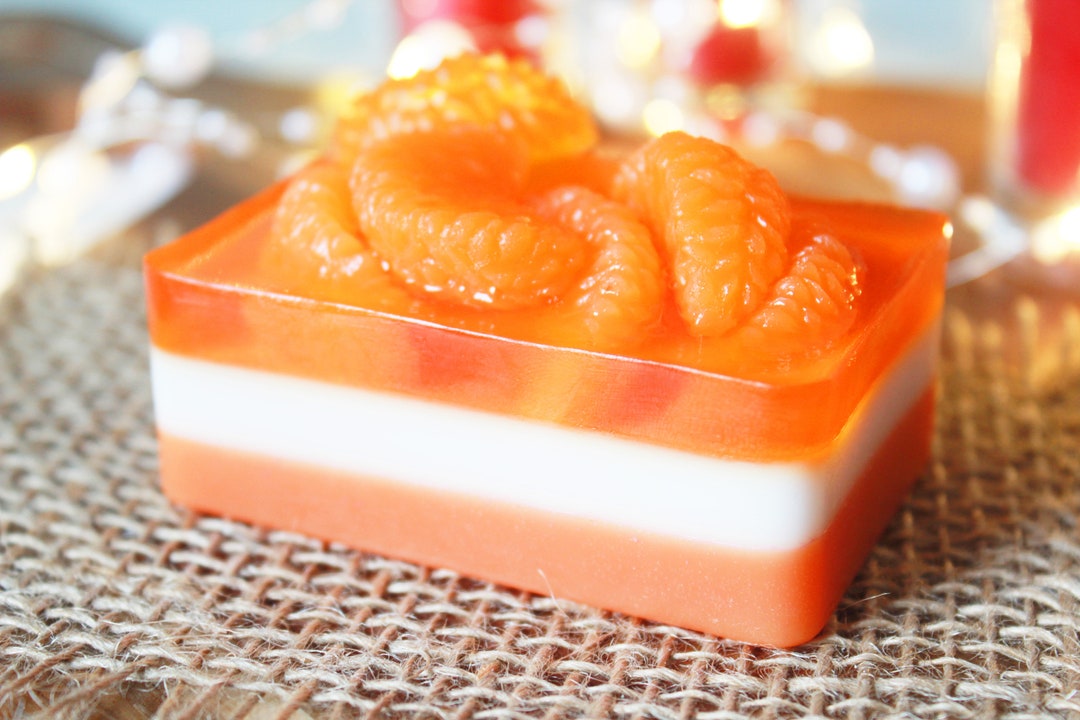 Food Soap Cake Mandarin, Cute Soap, Food Soap, Dessert Soap, Bridemaids ...