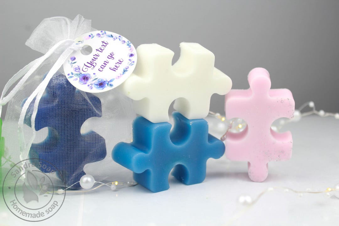 Mini Soap Favors Puzzle Soap, Personalized Baby Gift, Christening ...