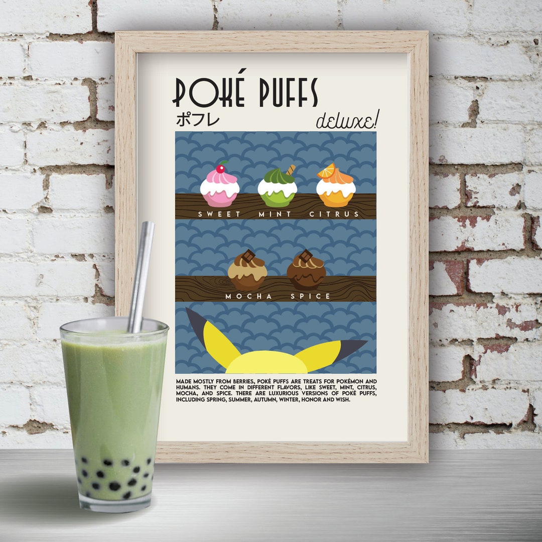 Poke Puffs Art Deco Print - Etsy