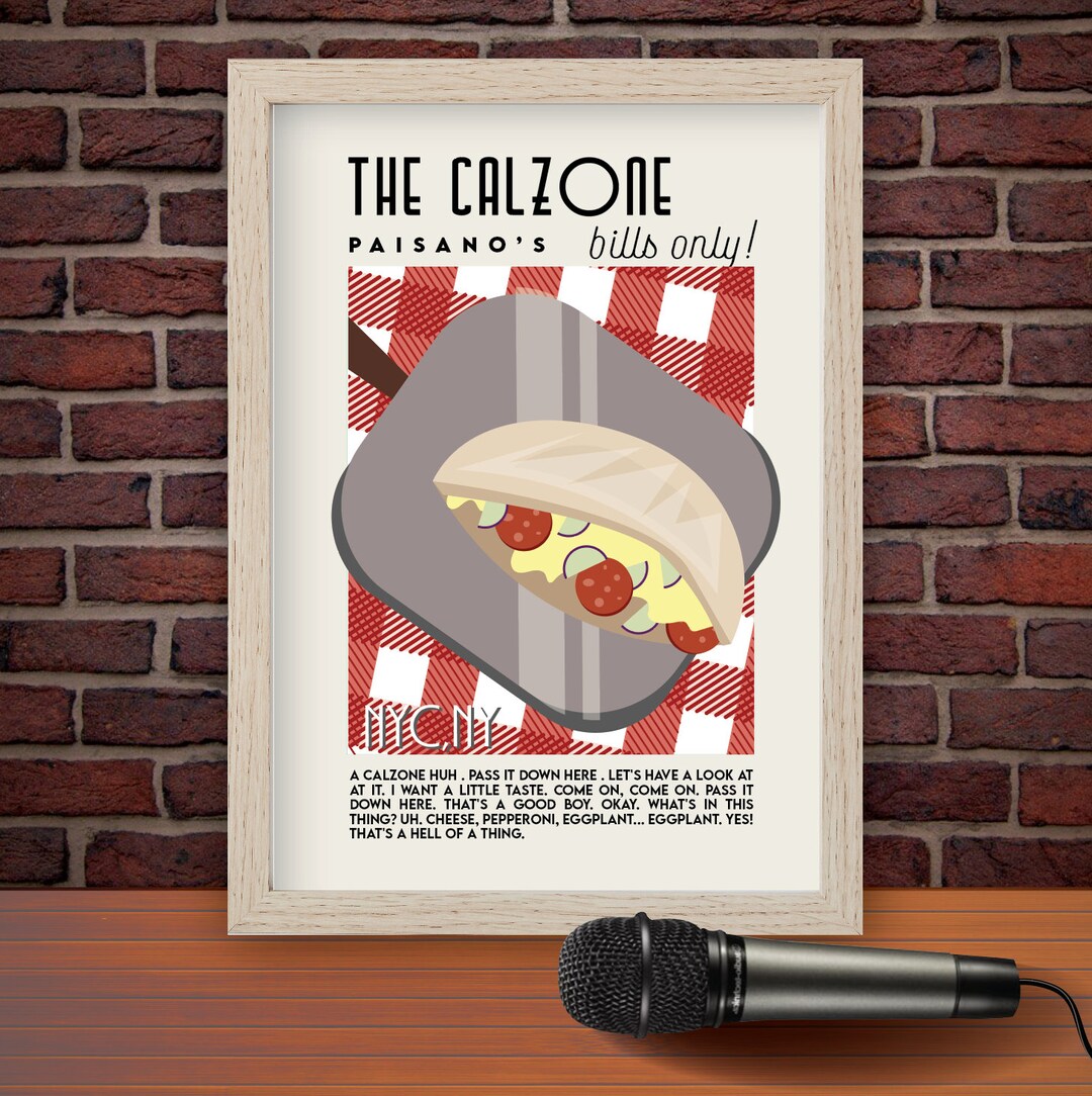 The Calzone Art Deco Print - Etsy