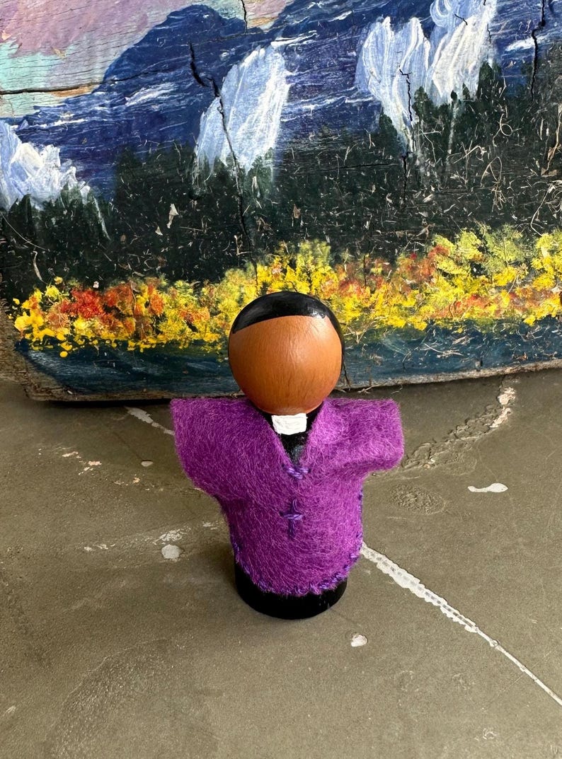 My Mass Kit, Vestments, Priest Peg Doll With Matching Vestments, Custom ...