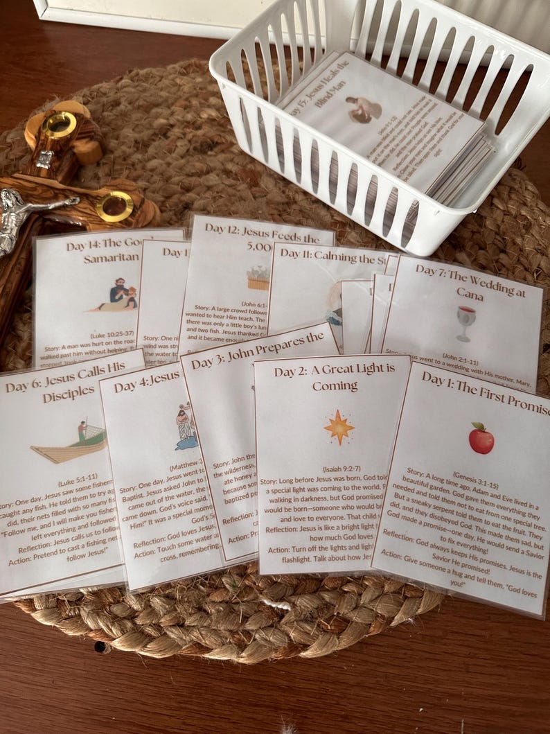 Lent Activity Cards, Prayers, Scripture, Reflections, Actions, Daily ...