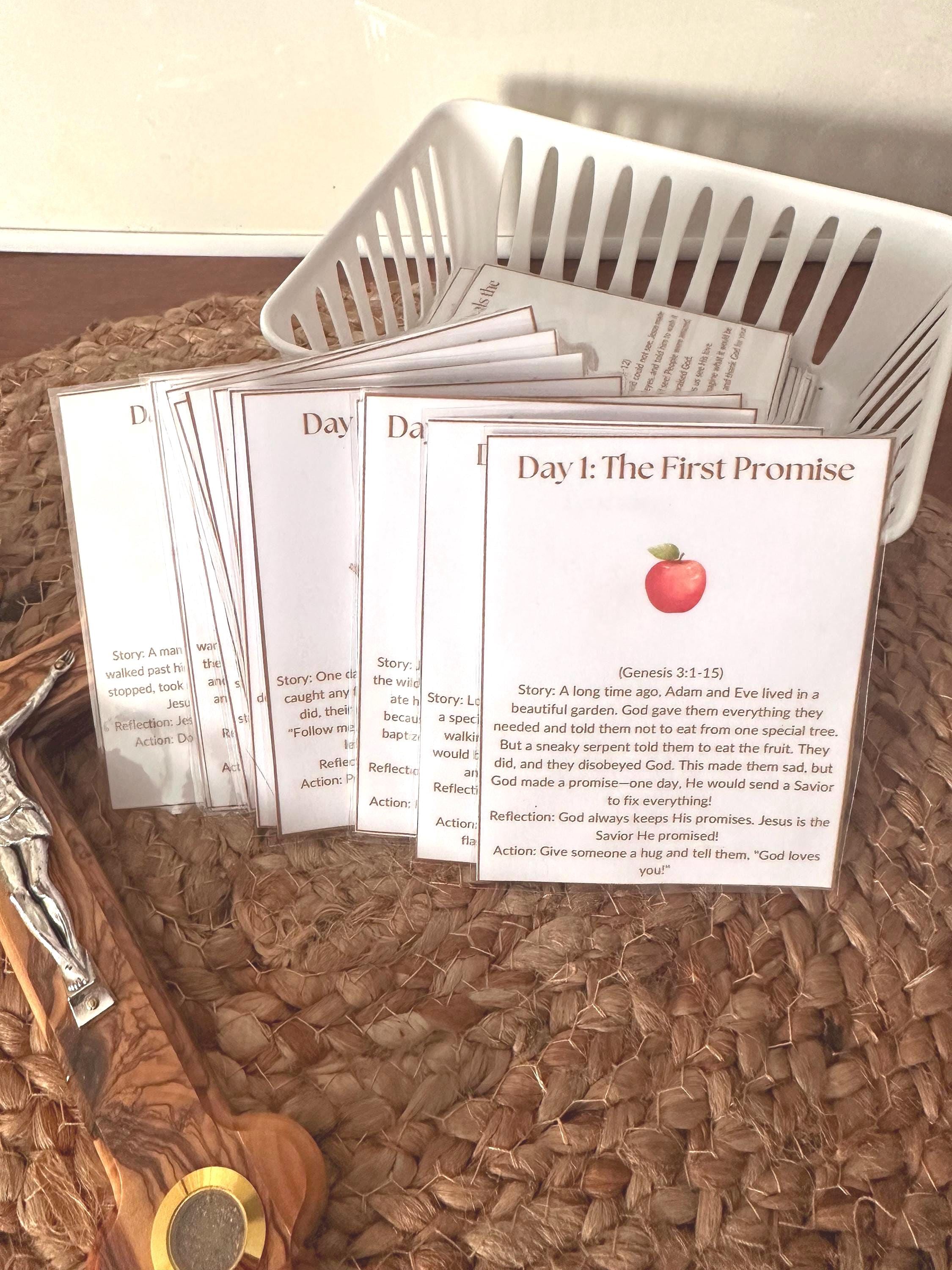 Kids' Lent Activity Cards, Bible Story Reflections (digital Download ...