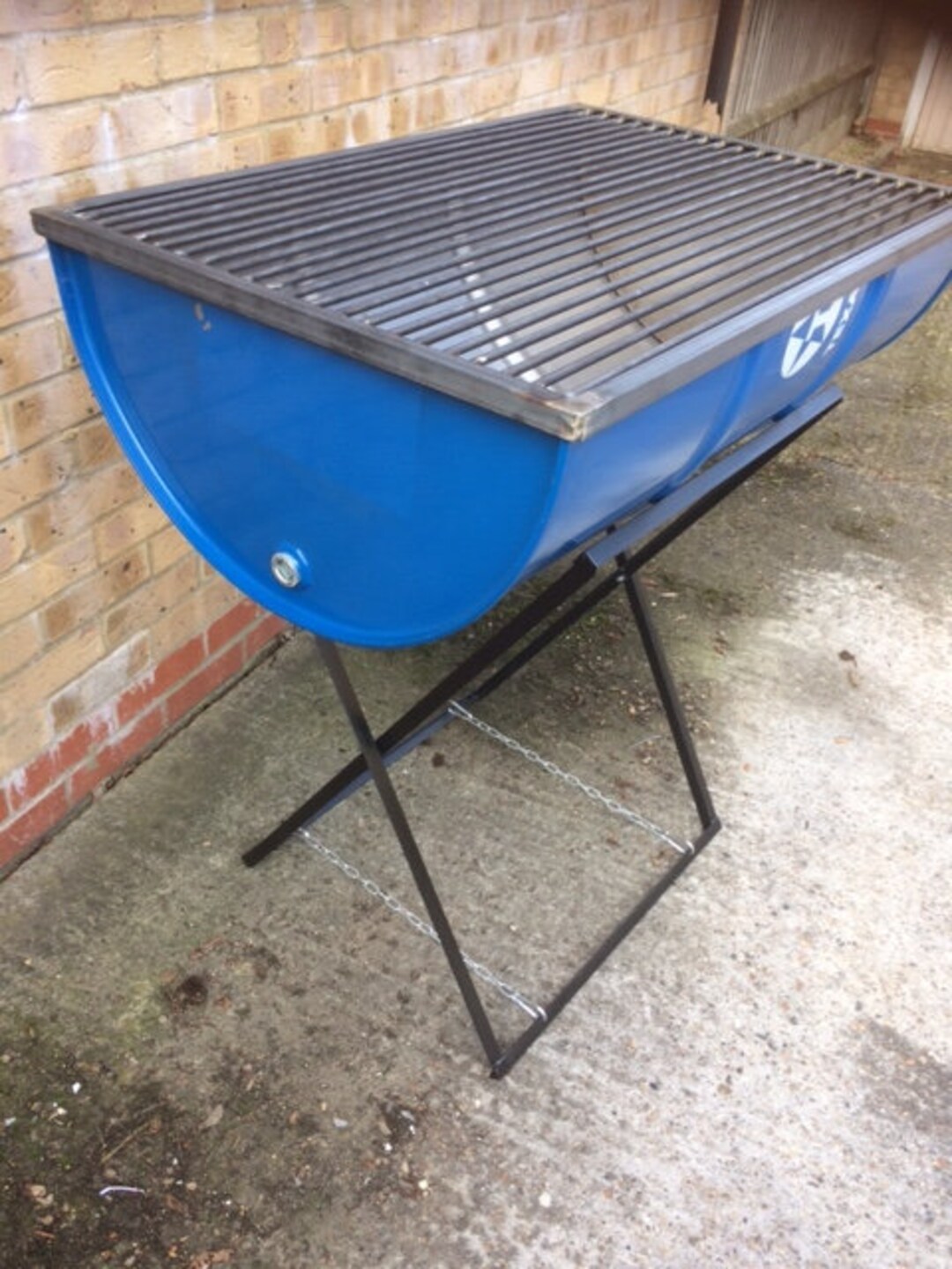 Half Drum BBQ Jerk Pan Braai Asado Complete Unit With Heavy - Etsy