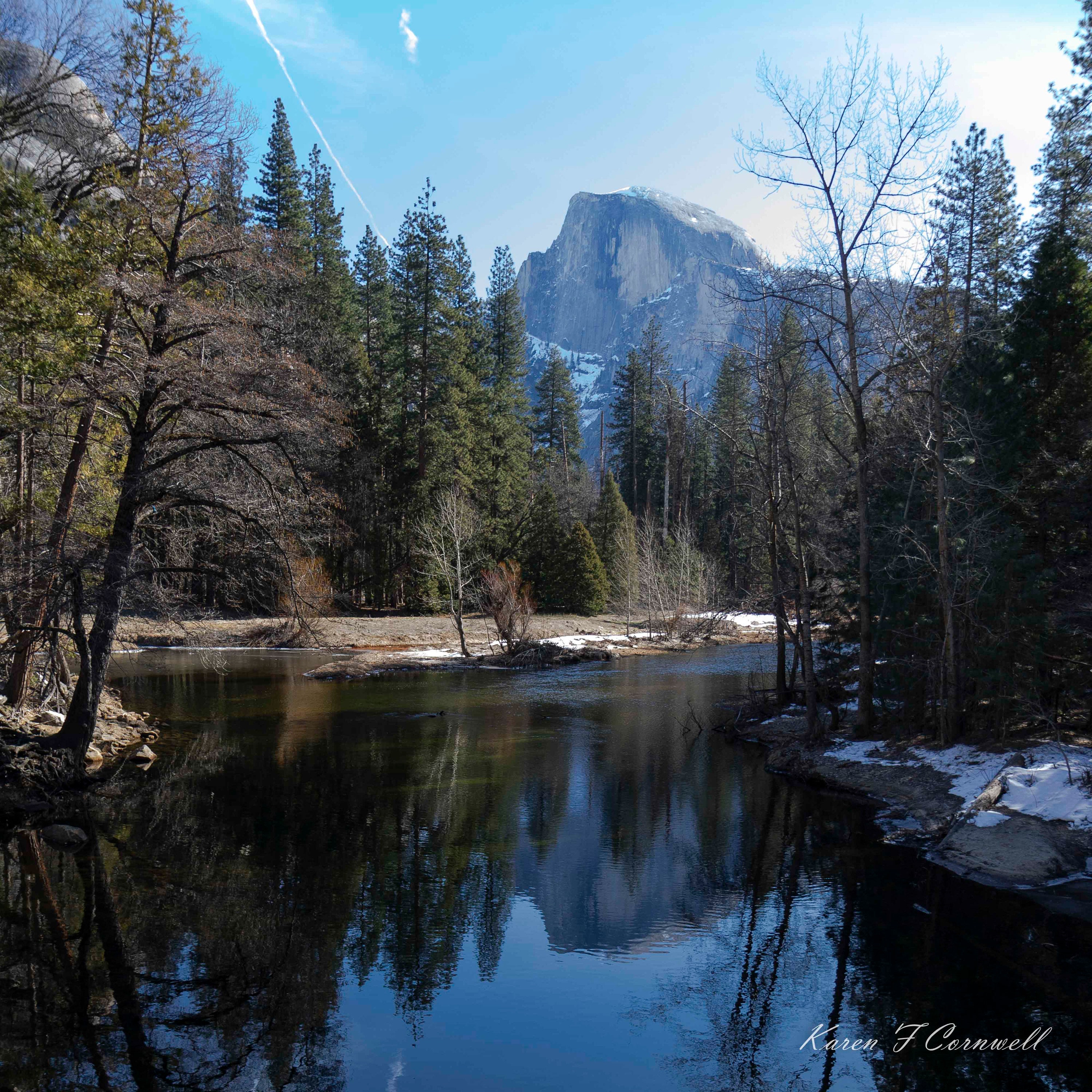 Half Dome With Reflections - Etsy