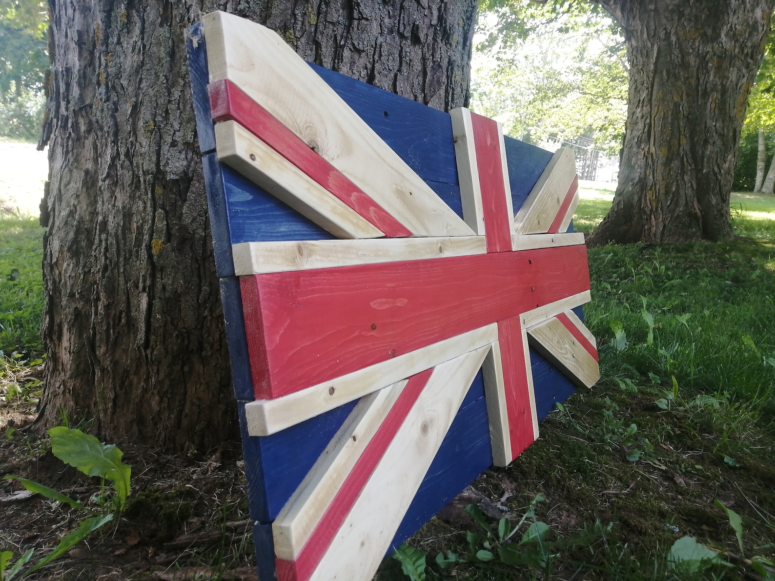 Wood Union Jack Sign Rustic Wood Flag British Flag Hand Made Wood Signs ...