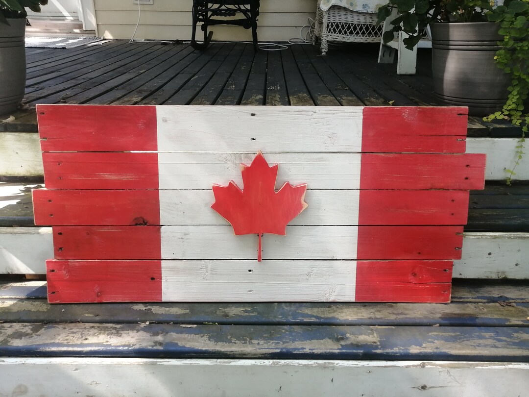 3D Wood Canada Flag Rustic Wood Pallet Reclaimed Signs - Etsy