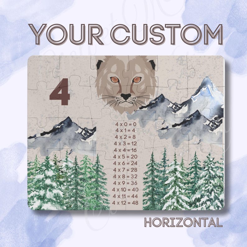 Multiplication, Kids Learning Chart, Kids Multiplication, Custom ...