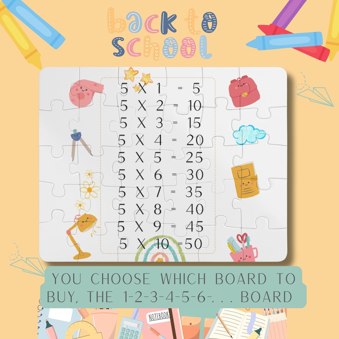 Multiplication, Kids Learning Chart, Kids Multiplication, Custom ...