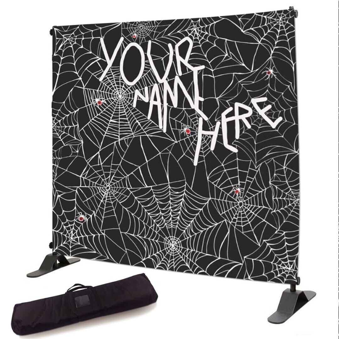 Creepy Crawly Spider Web Backdrop Printed From Original Hand-drawn ...