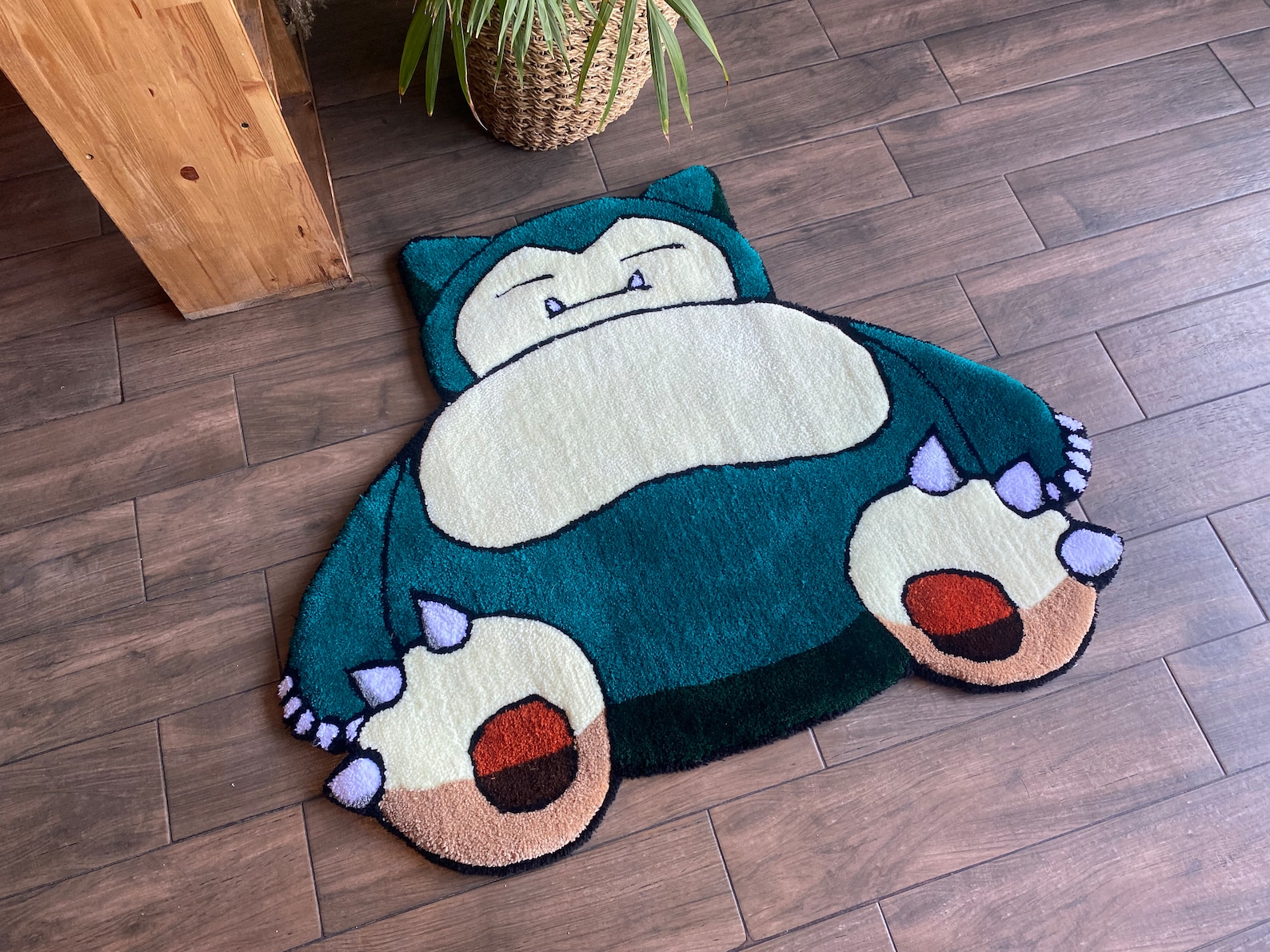 Snorlax Tufted Rug 100% Handmade Pokemon Tufted Rug Anime - Etsy