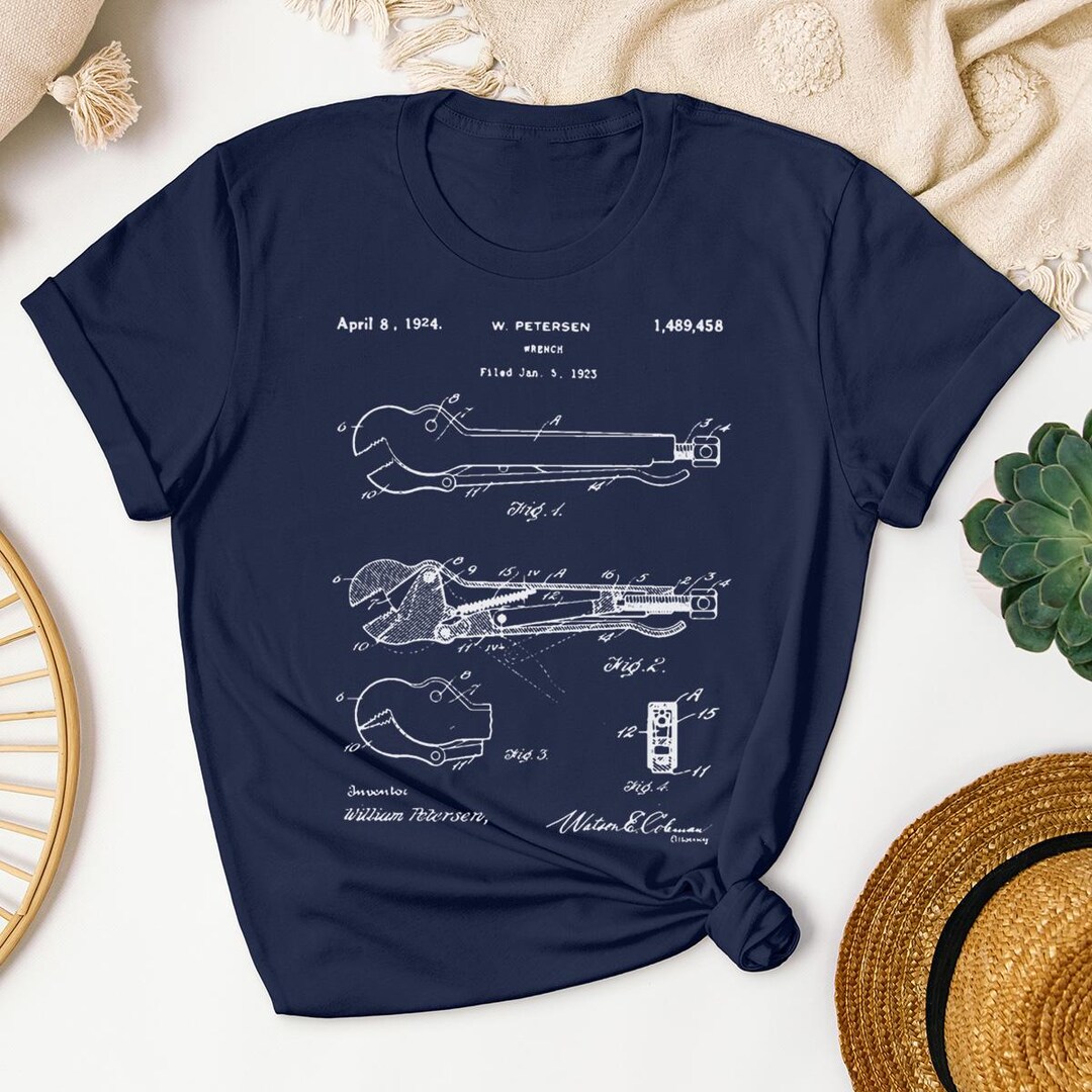 Vice Grips Shirt Blueprint, Vice Grips Shirt Patent, Unisex T-shirt ...