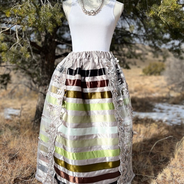 Ribbon Skirt Overlay - Etsy