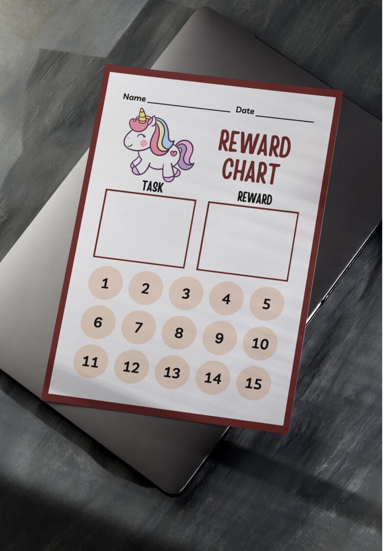 PRINTABLE Reward Chart Kids Reward Chart Instant Download Reward Chart ...