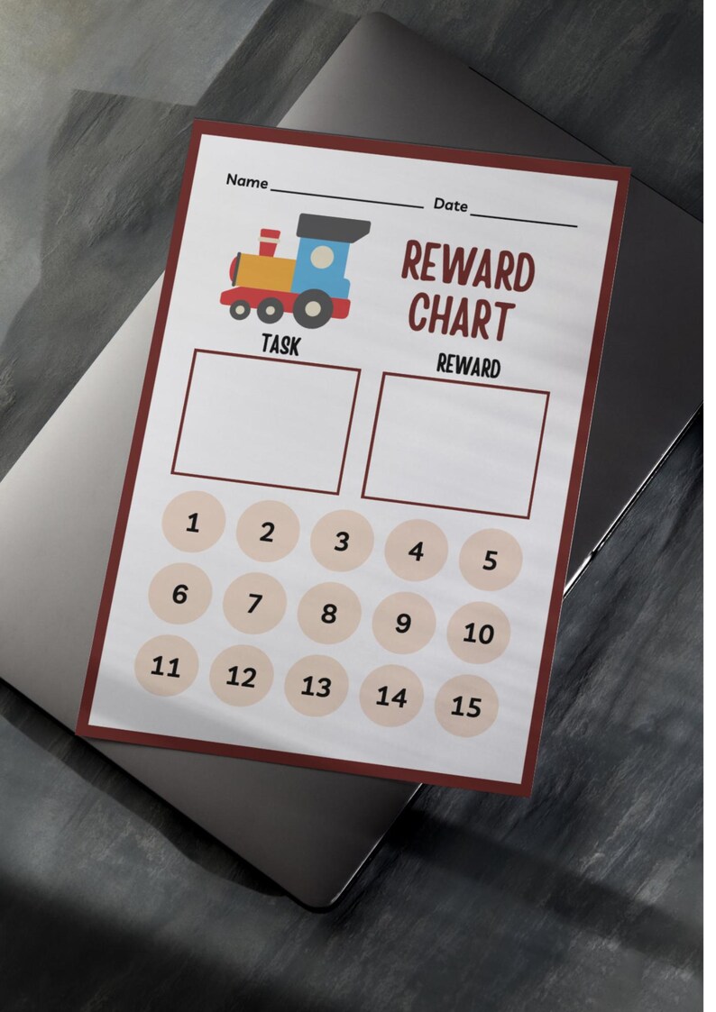 PRINTABLE Reward Chart Kids Reward Chart Instant Download Reward Chart ...