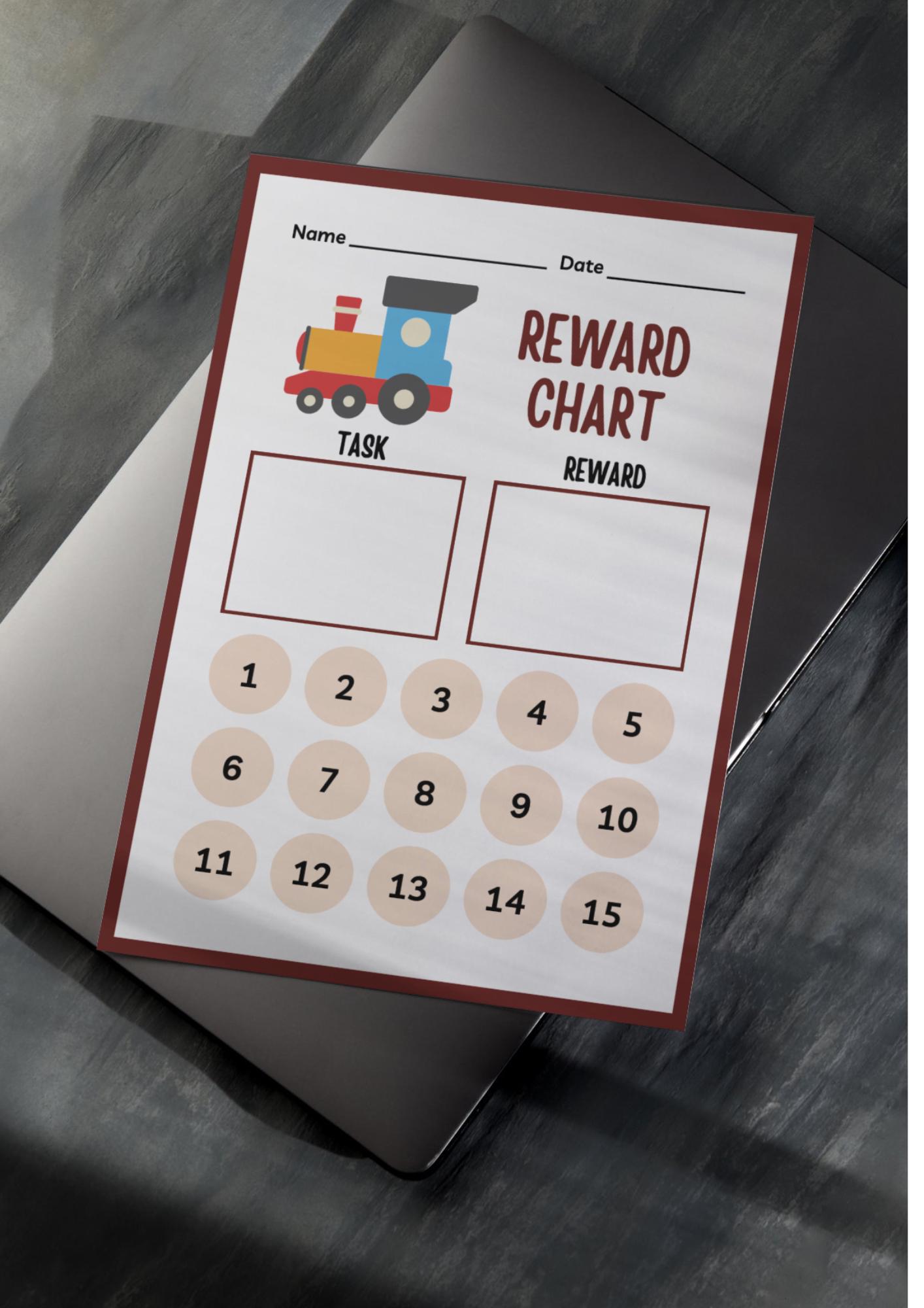PRINTABLE Reward Chart Kids Reward Chart Instant Download Reward Chart ...