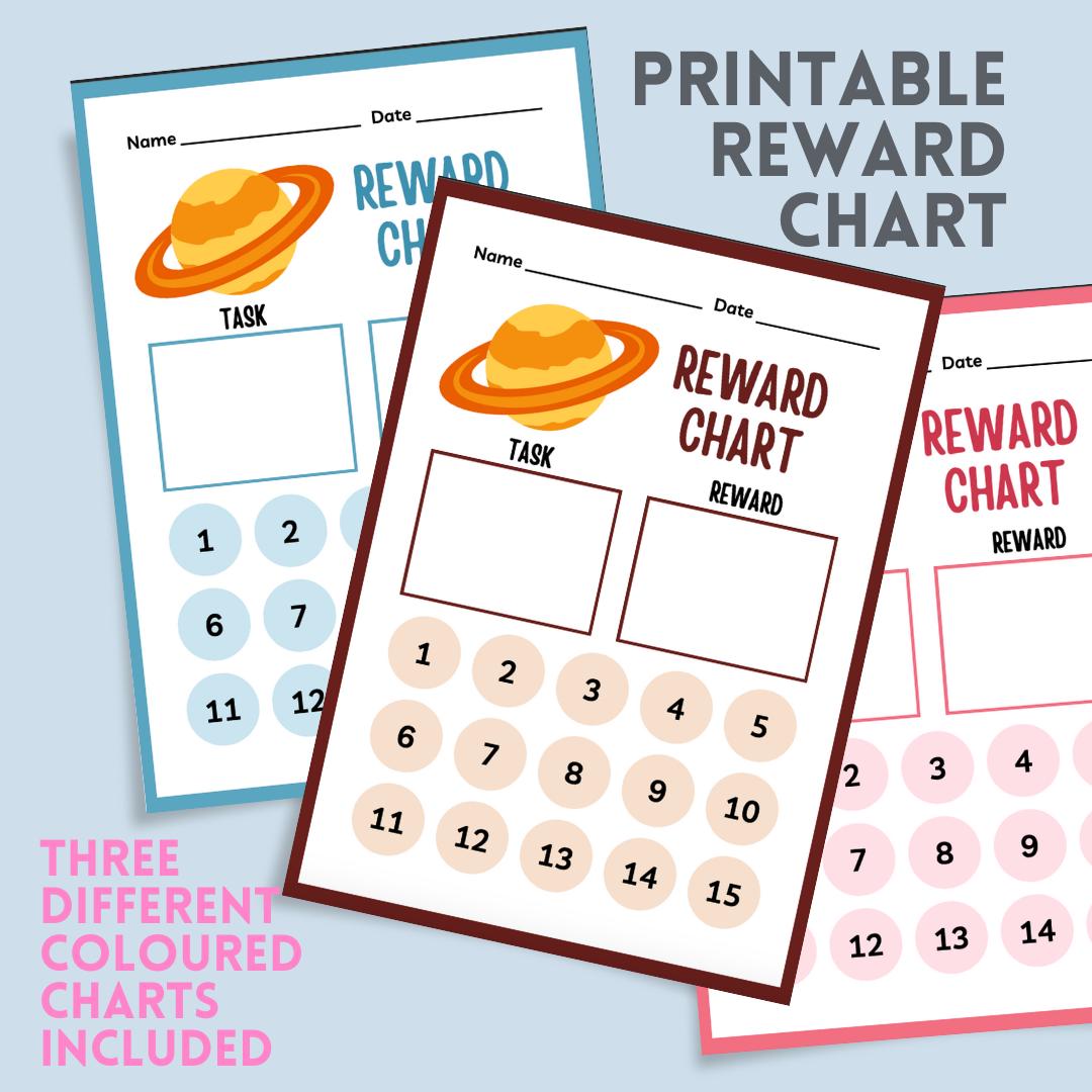 PRINTABLE Reward Chart Kids Reward Chart Instant Download Reward Chart ...