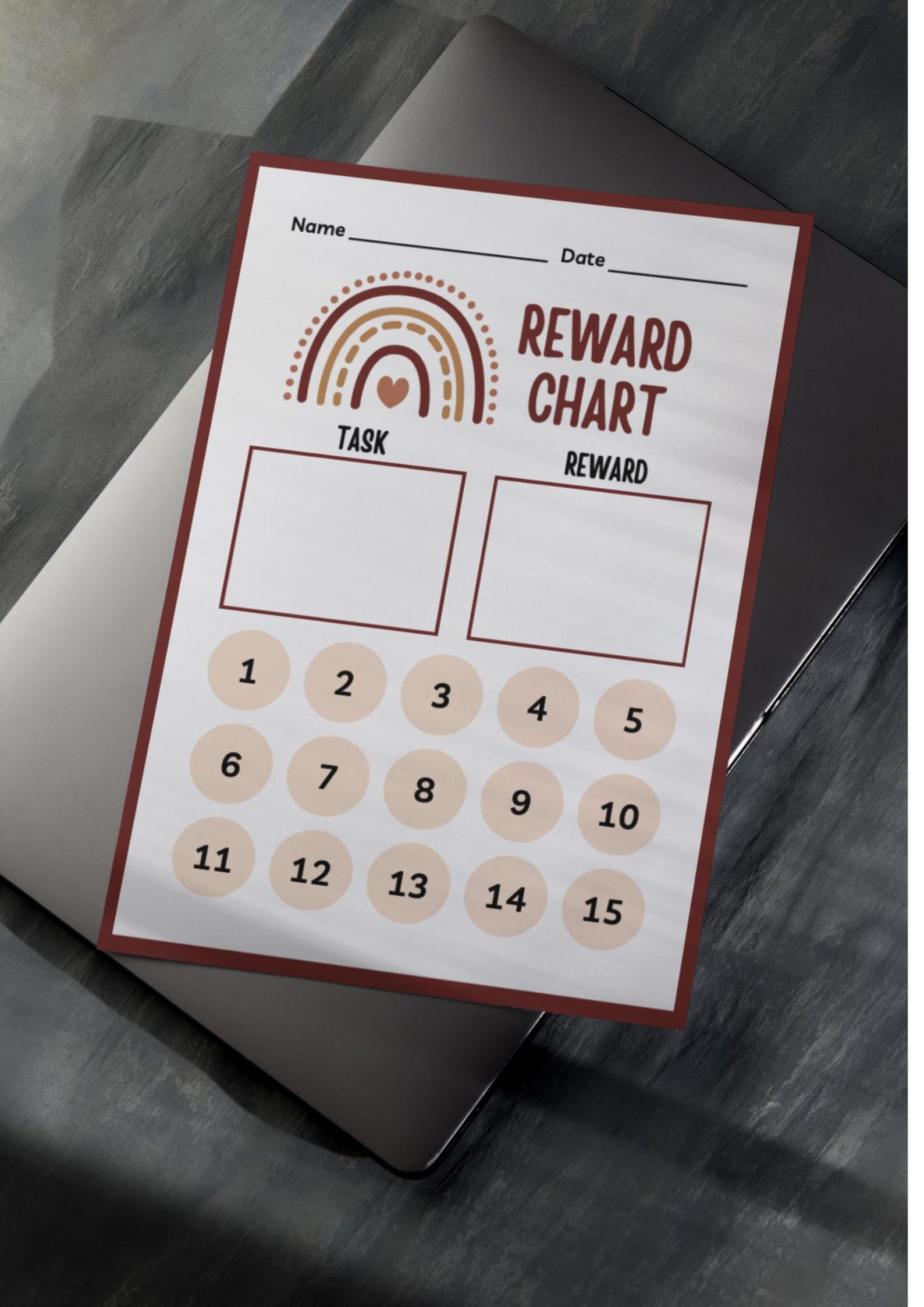PRINTABLE Reward Chart Kids Reward Chart Instant Download Reward Chart ...