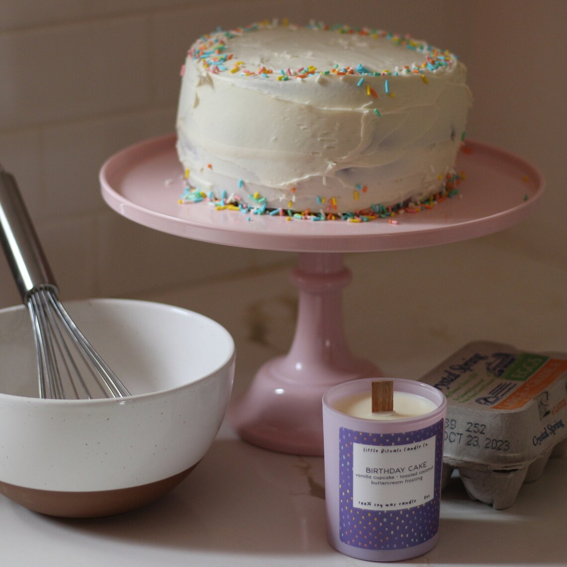 Birthday Cake Candle | 8oz Soy | Little Rituals Candle Co. - Etsy