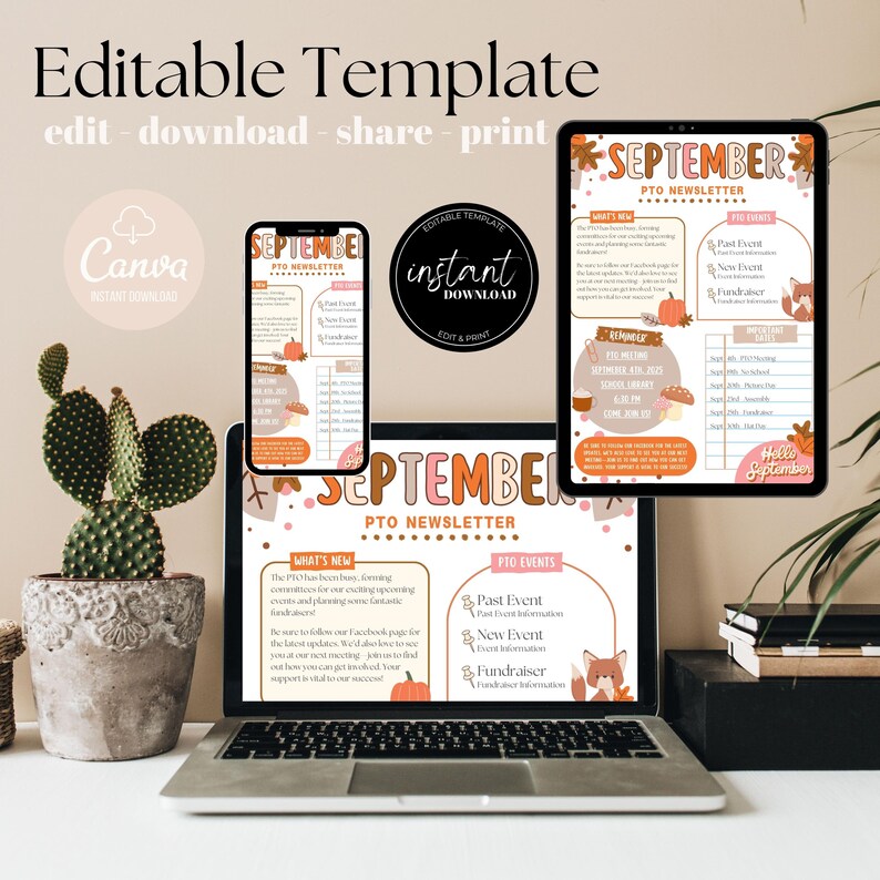 August Newsletter, PTO News, PTA, Teacher Classroom, Fall Newsletter ...