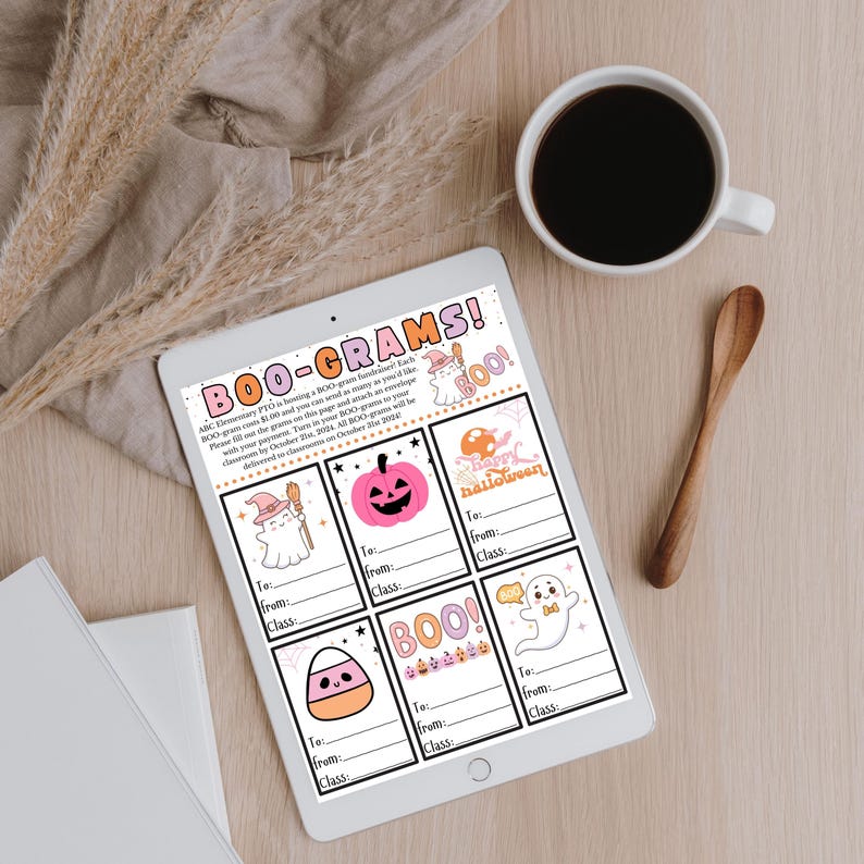 Editable Halloween Boo Grams: School Fundraiser, PTO PTA (canva ...
