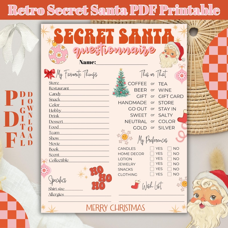 Secret Friends Game - Etsy