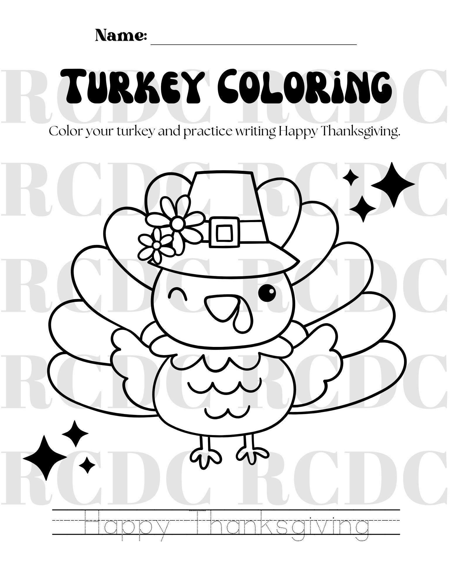 Thanksgiving Worksheet Bundle Preschool and Kindergarten, Homeschool ...