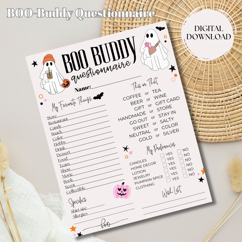 Boo Basket Flyer - Etsy