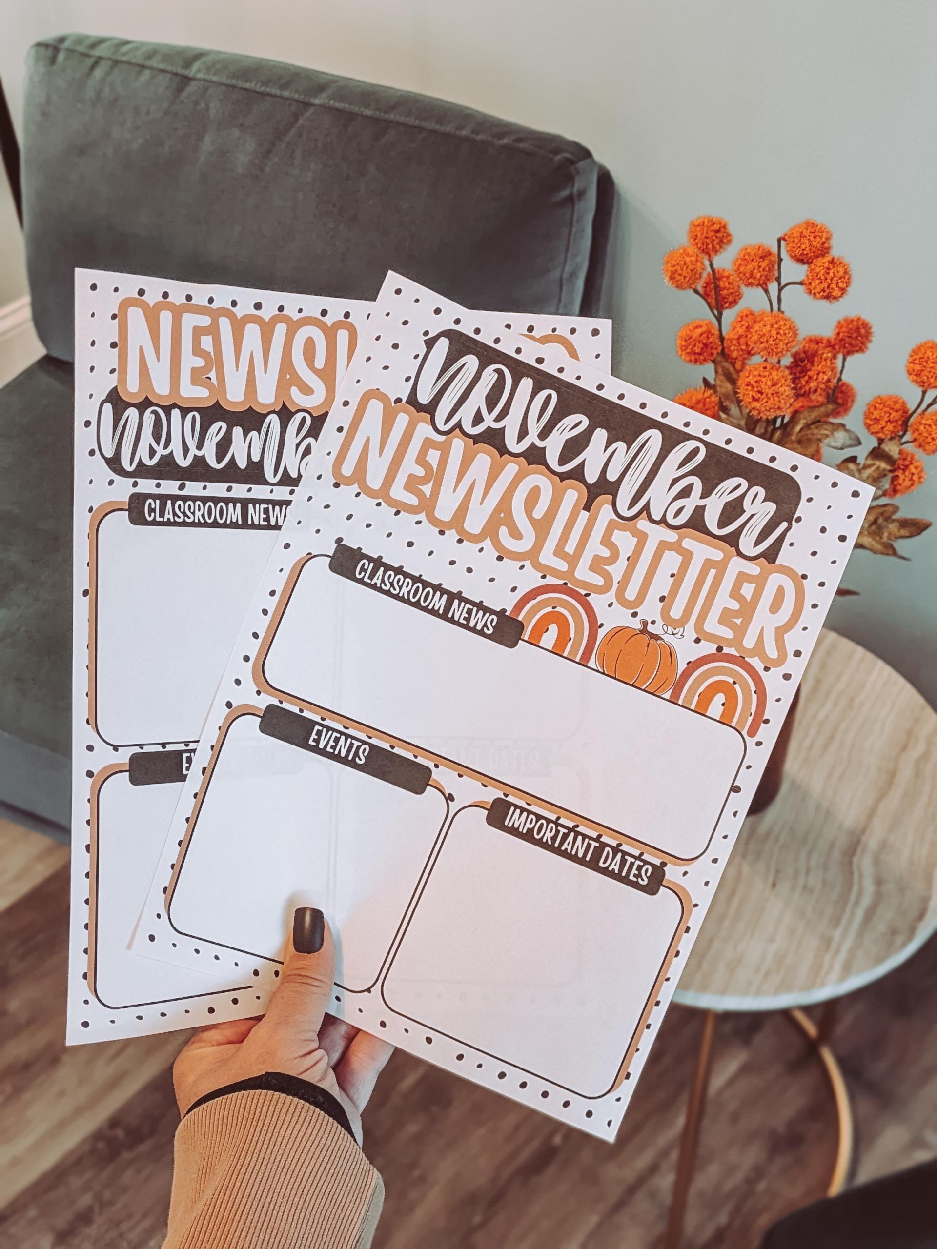 November Newsletter, PTO News, PTA, Teacher Classroom, Fall Newsletter ...