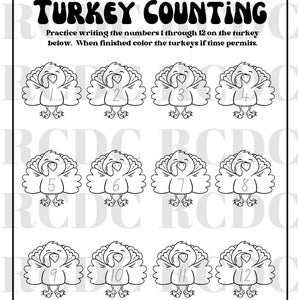 Thanksgiving Worksheet Bundle Preschool and Kindergarten, Homeschool ...