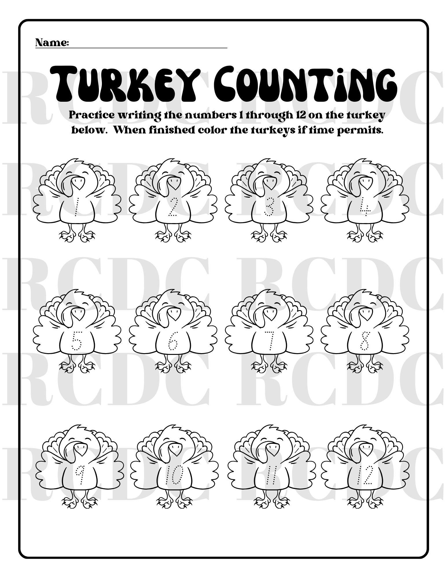 Thanksgiving Worksheet Bundle Preschool and Kindergarten, Homeschool ...