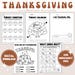 Thanksgiving Worksheet Bundle Preschool and Kindergarten, Homeschool ...