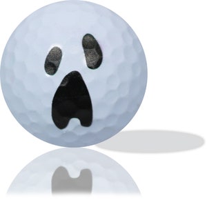 Halloween Golf Balls ghost Face - Etsy