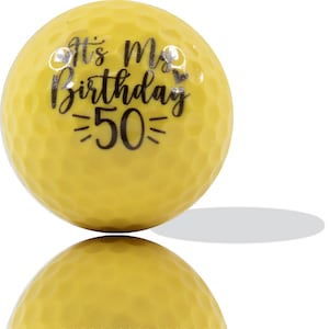 Happy 50th Birthday Golf Ball Set, 12 Count - Etsy