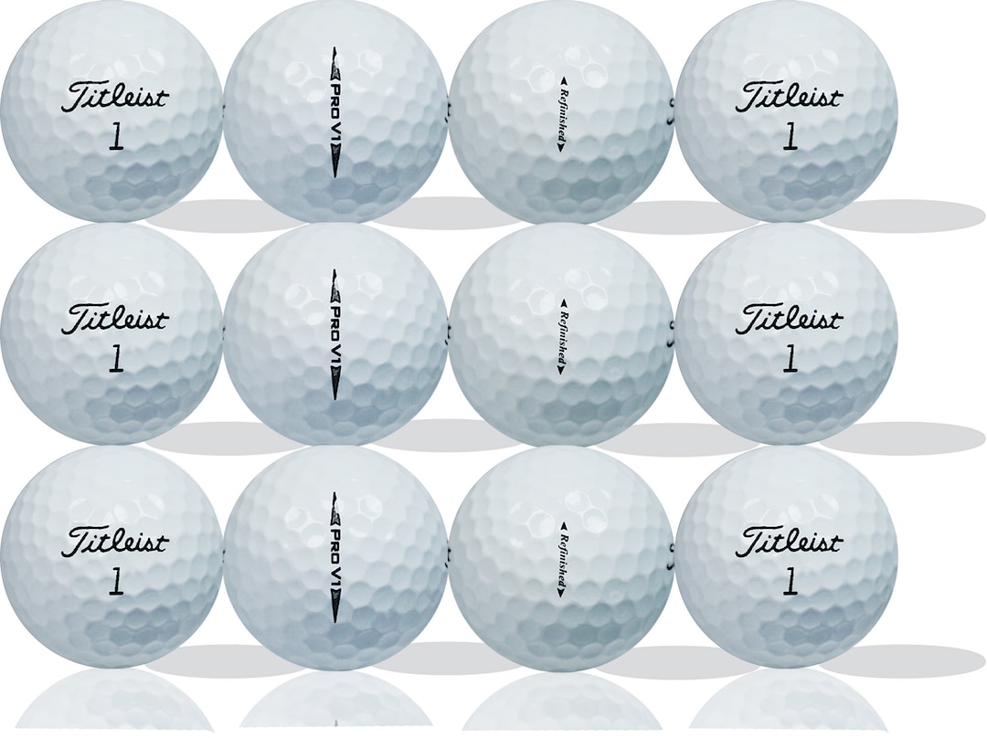 Titleist Pro V1 Refinished Golf Balls (PLAIN) - 1 Dozen: Elevate Your ...