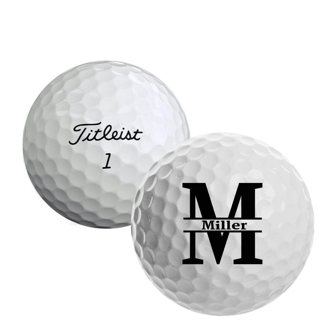 Custom Monogram Golf Balls (split Monogram) - Certified Refinished ...