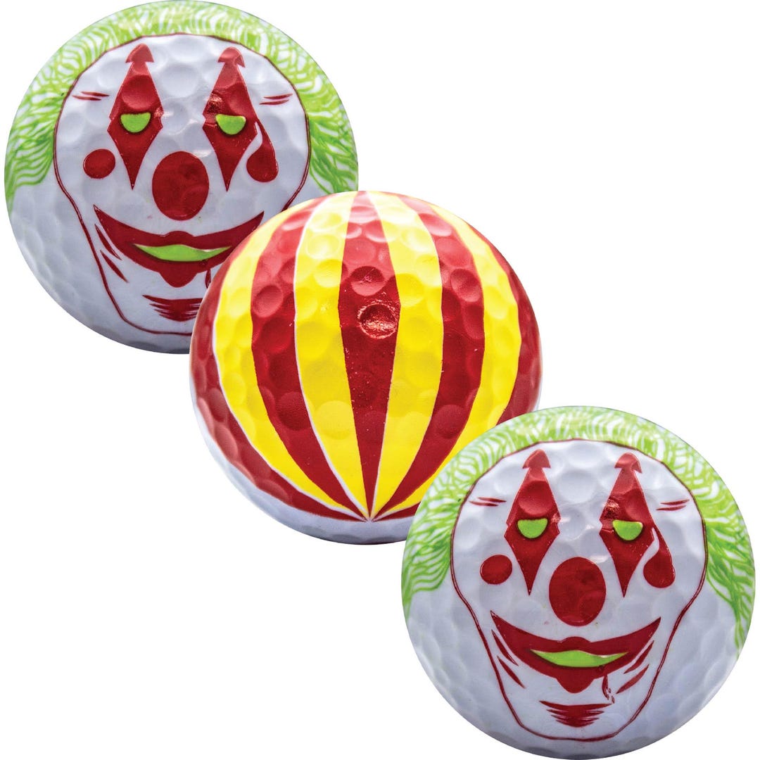 Pyscho Clown #1 Golf Balls - Etsy