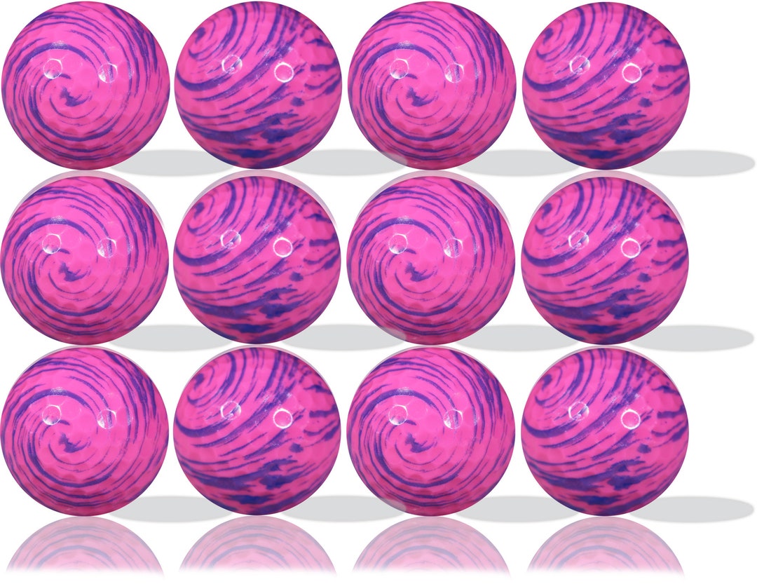 Pink Swirl Golf Balls - Etsy